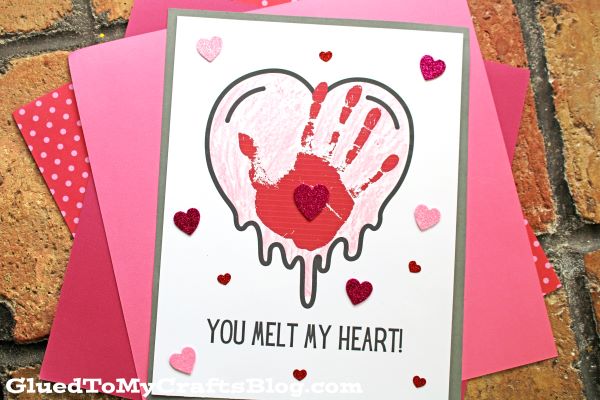 Handprint You Melt My Heart Keepsake