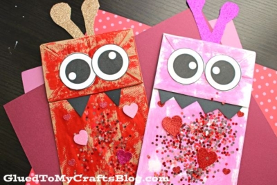 Paper Bag Love Monster Puppet