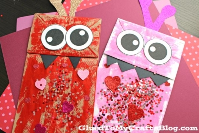 Paper Bag Love Monster Puppet