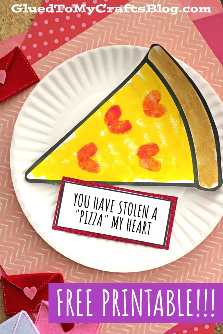 Paper Plate Valentine's Day Pizza Craft