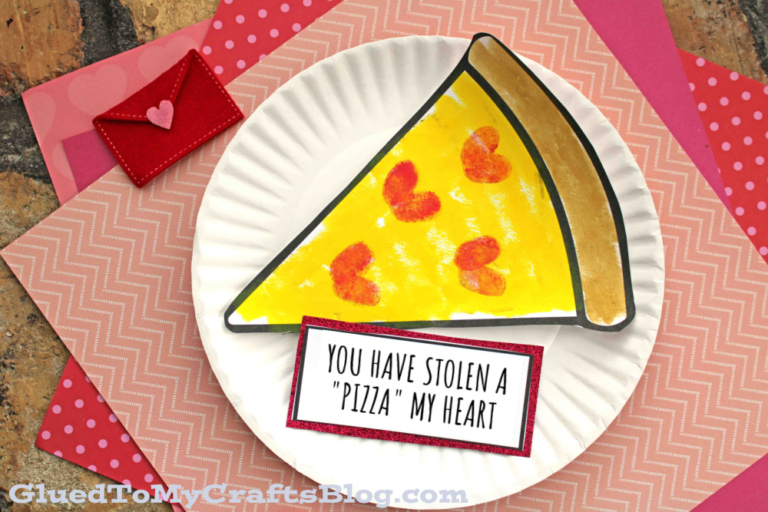 Paper Plate Valentine's Day Pizza Craft