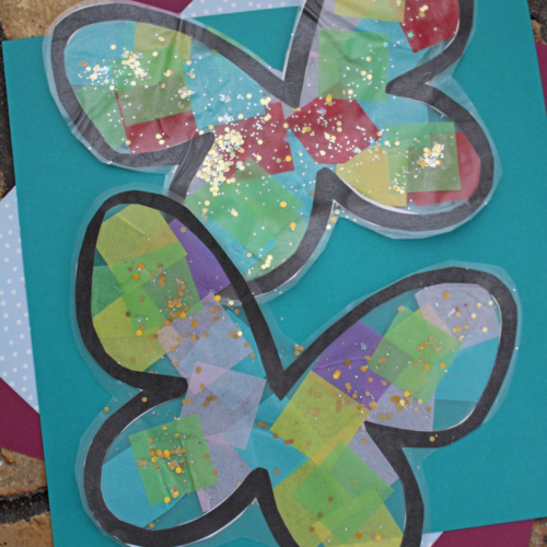 Butterfly Suncatcher Craft Idea For Kids