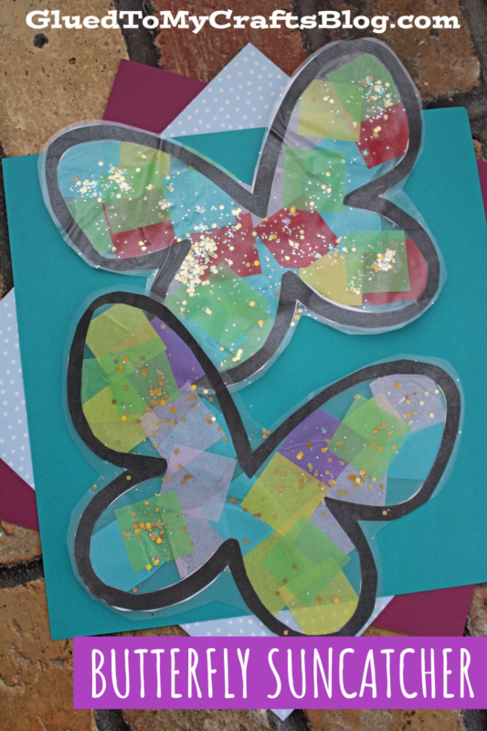 Butterfly Suncatcher Craft Idea For Kids