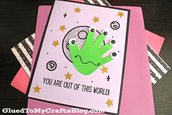 Handprint Alien - You Are Out of This World Keepsake
