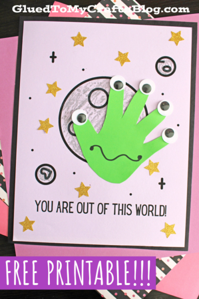 Handprint Alien - You Are Out of This World Keepsake