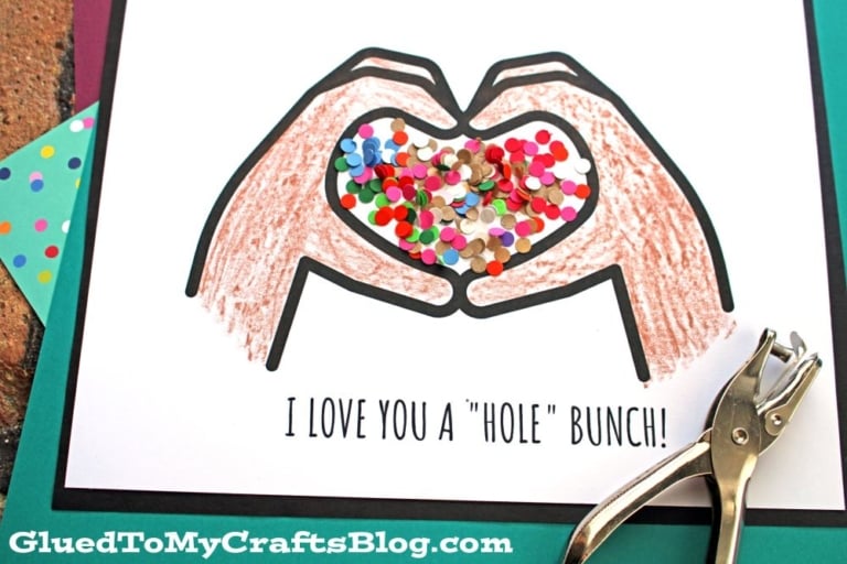 Love You A HOLE Bunch Craft Idea For Kids