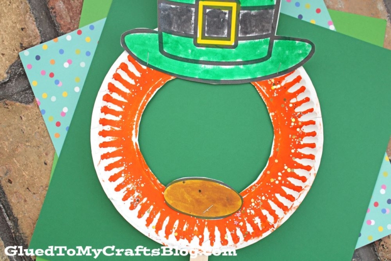 Paper Plate Leprechaun Beard Mask
