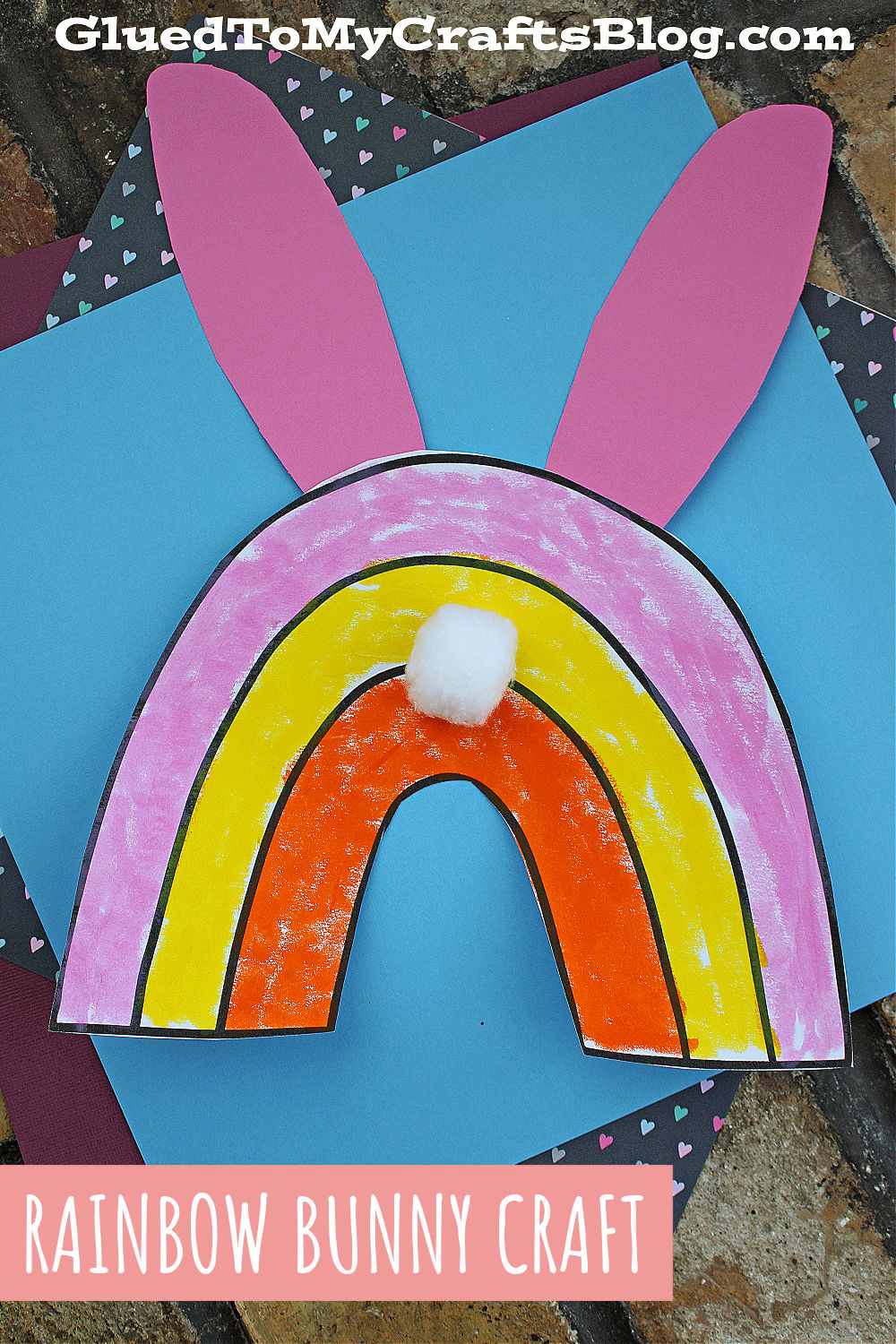 Rainbow Bunny Craft Idea For Kids