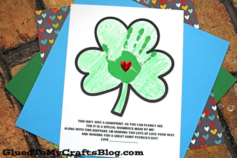 Handprint St. Patrick's Day Poem Keepsake