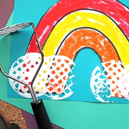 Rainbow Craft Using A Potato Masher