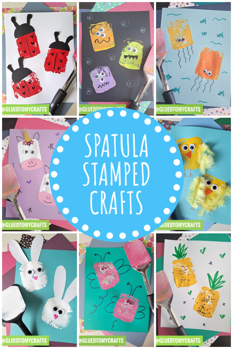 Spatula Stamped Craft Ideas For Kids