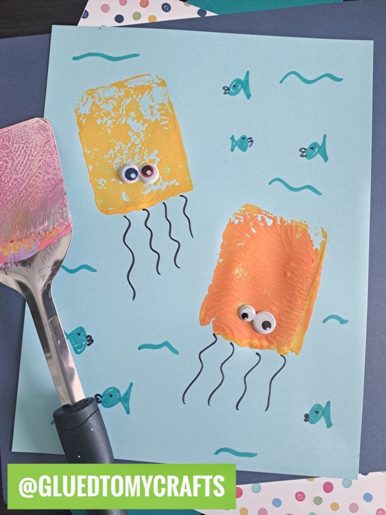 Spatula Stamped Craft Ideas For Kids