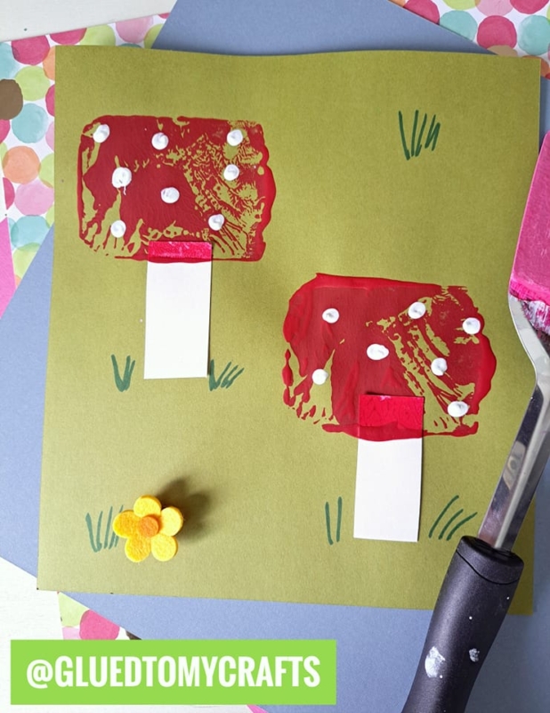 Spatula Stamped Craft Ideas For Kids