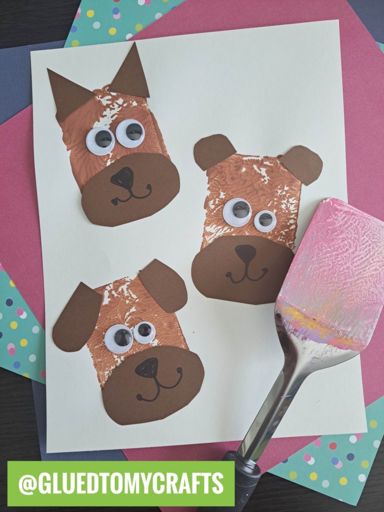 Spatula Stamped Craft Ideas For Kids