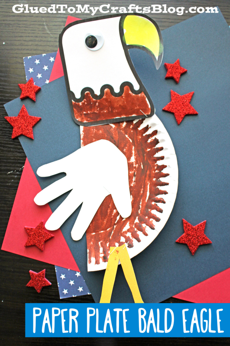 Paper Plate Bald Eagle Craft Idea