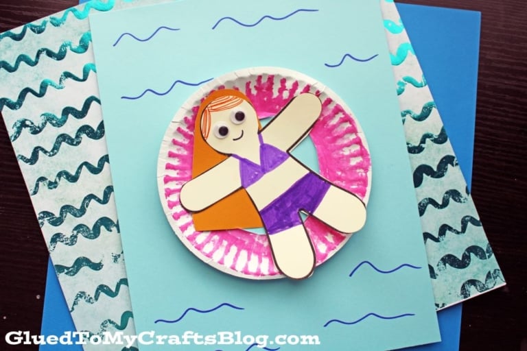 Paper Pool Floatie Art Project For Kids