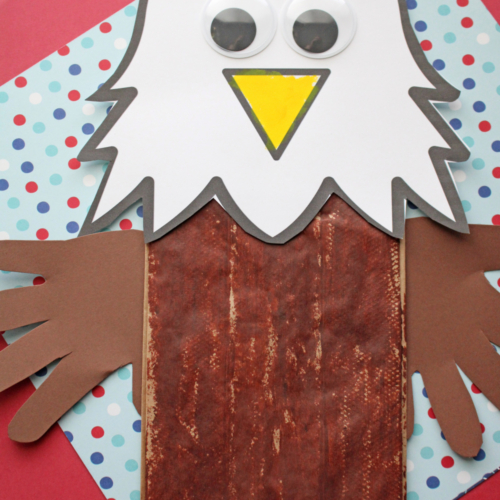 Paper Bag Bald Eagle Craft