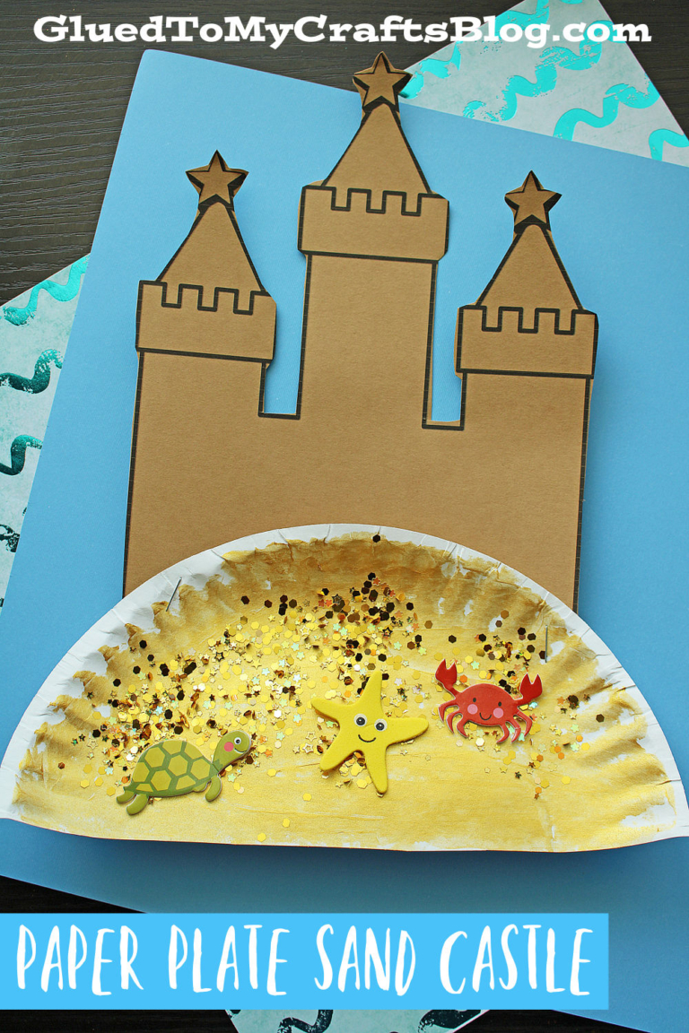 Paper Plate Sand Castle Craft