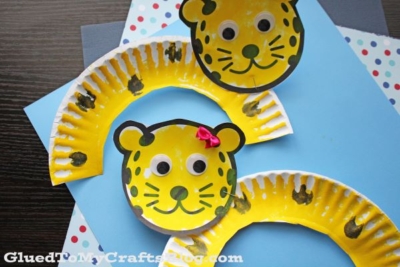 Paper Plate Yellow Leopard Craft