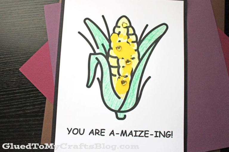 Footprint Corn Keepsake Craft Idea