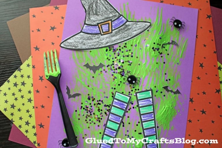 Fork Painted Melted Witch Craft