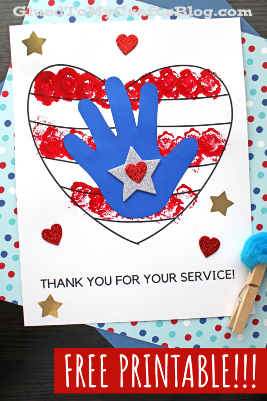 Thank You For Your Service Craft Idea For Kids