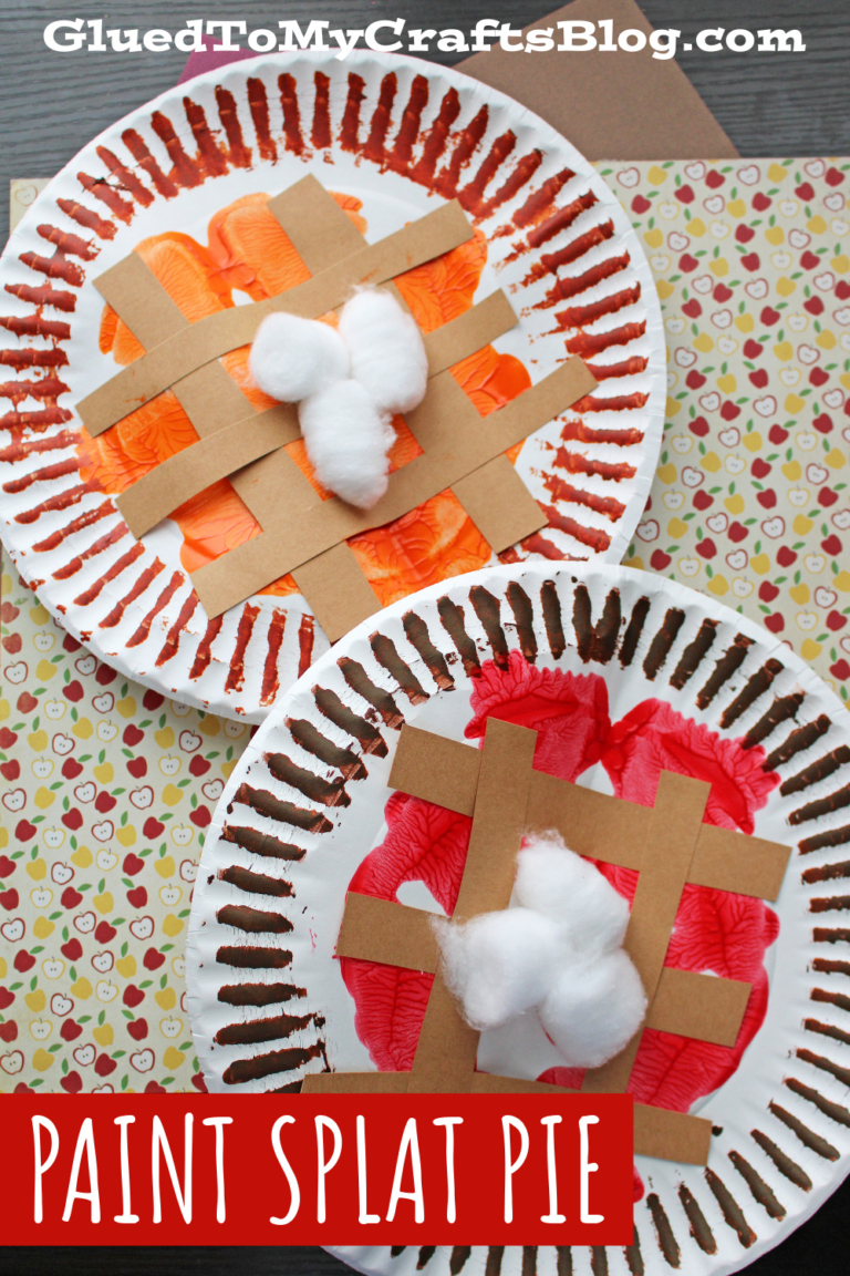 Paint Splat Pie Craft Idea For Kids