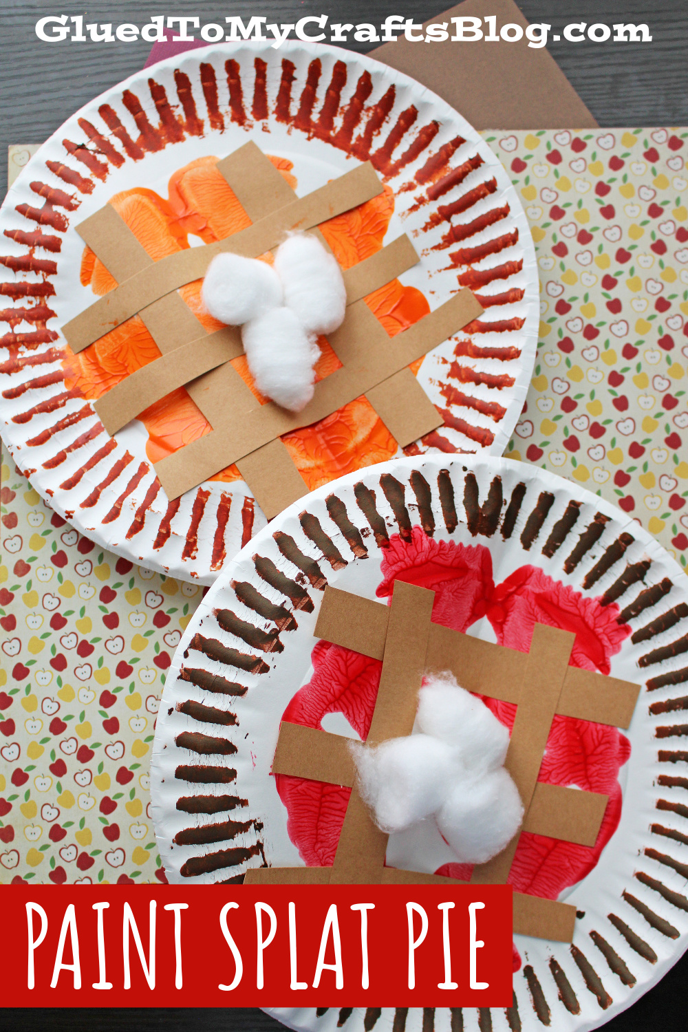 Paint Splat Pie Craft Idea For Kids