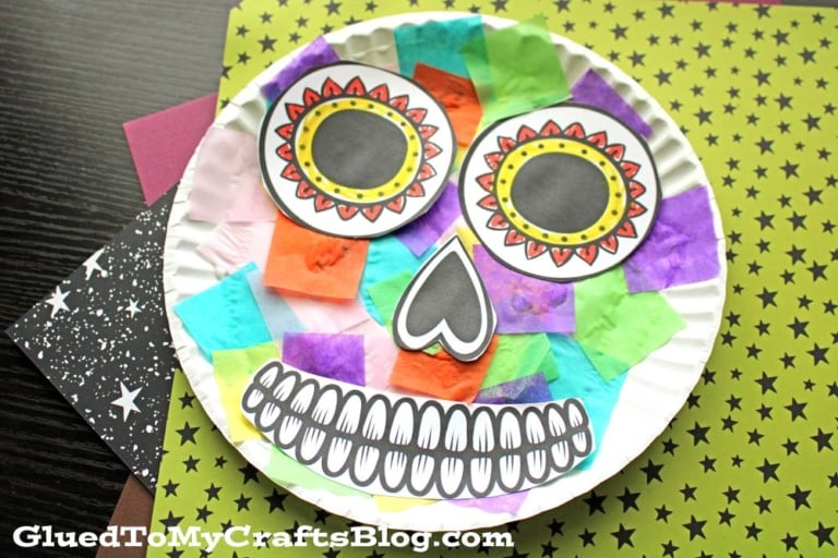 Paper Plate Day of the Dead Craft