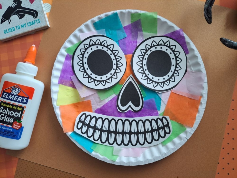 Paper Plate Day of the Dead Craft