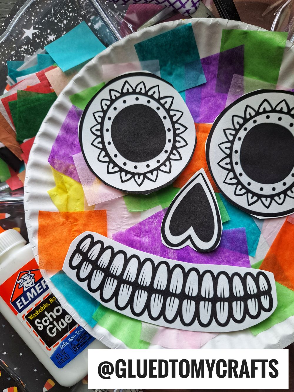 Paper Plate Day of the Dead Craft
