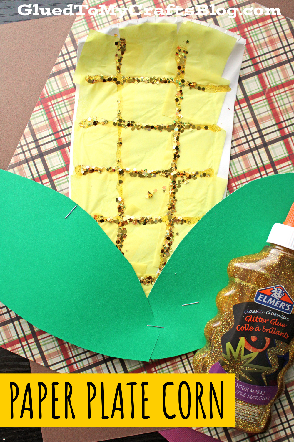 Paper Plate Corn Craft Idea For Kids