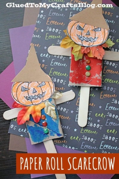 Toilet Paper Roll Scarecrow Craft