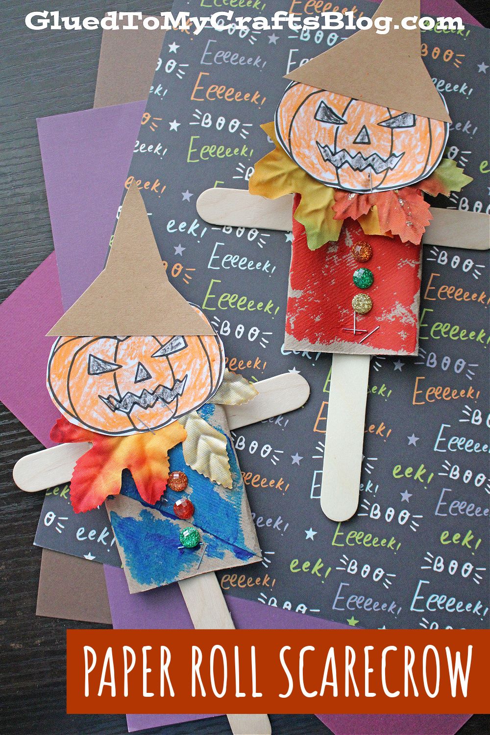 Toilet Paper Roll Scarecrow Craft