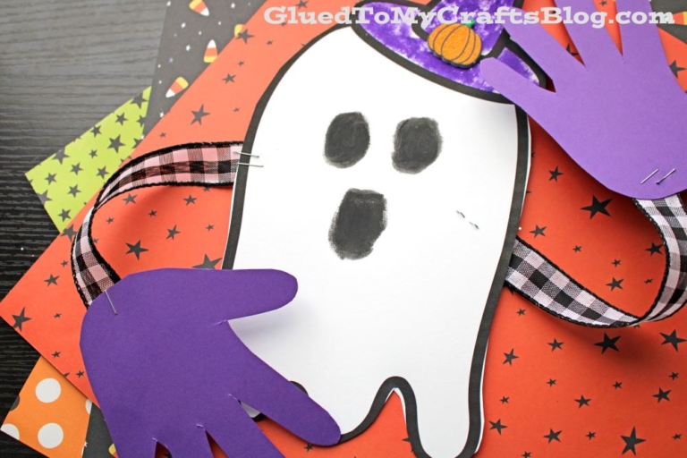 Create Your Own Handprint Ghost Hug Craft