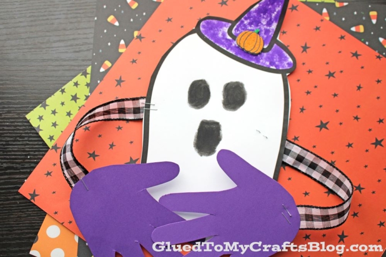Create Your Own Handprint Ghost Hug Craft