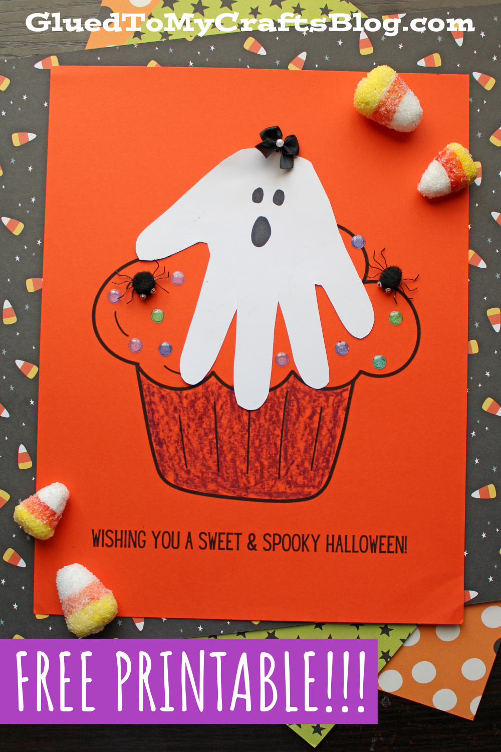 Handprint Sweet and Spooky Halloween Keepsake