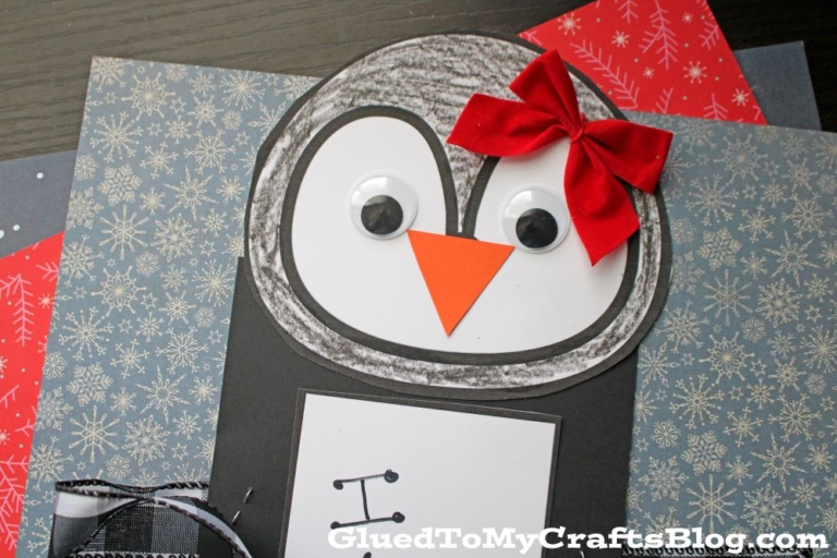 Handprint Penguin Hug Craft Idea