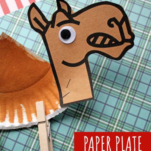 Paper Plate Camel Craft Idea For Kids