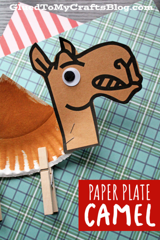 Paper Plate Camel Craft Idea For Kids