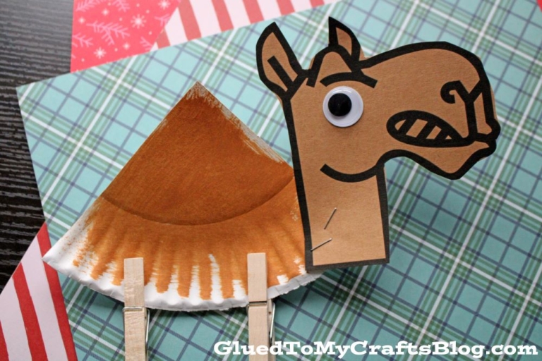 Paper Plate Camel Craft Idea For Kids