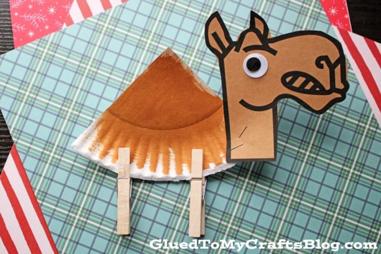 Paper Plate Camel Craft Idea For Kids