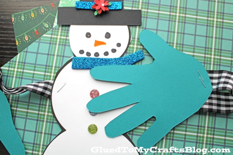 Paper Snowman Hug Craft Idea For Kids