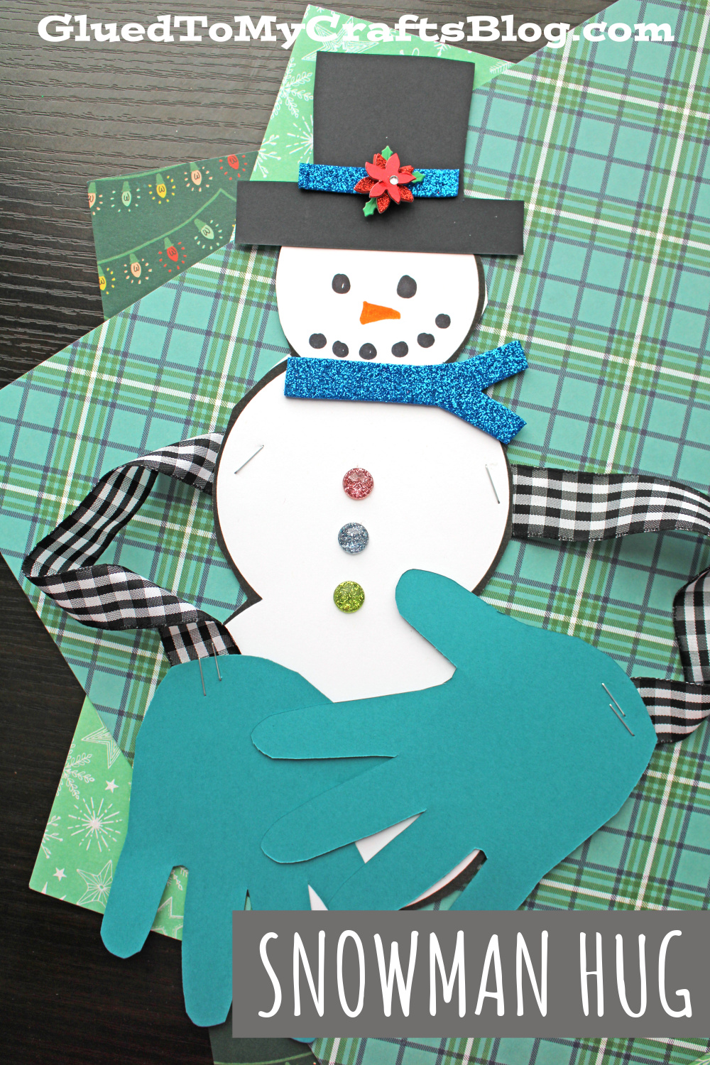 Paper Snowman Hug Craft Idea For Kids