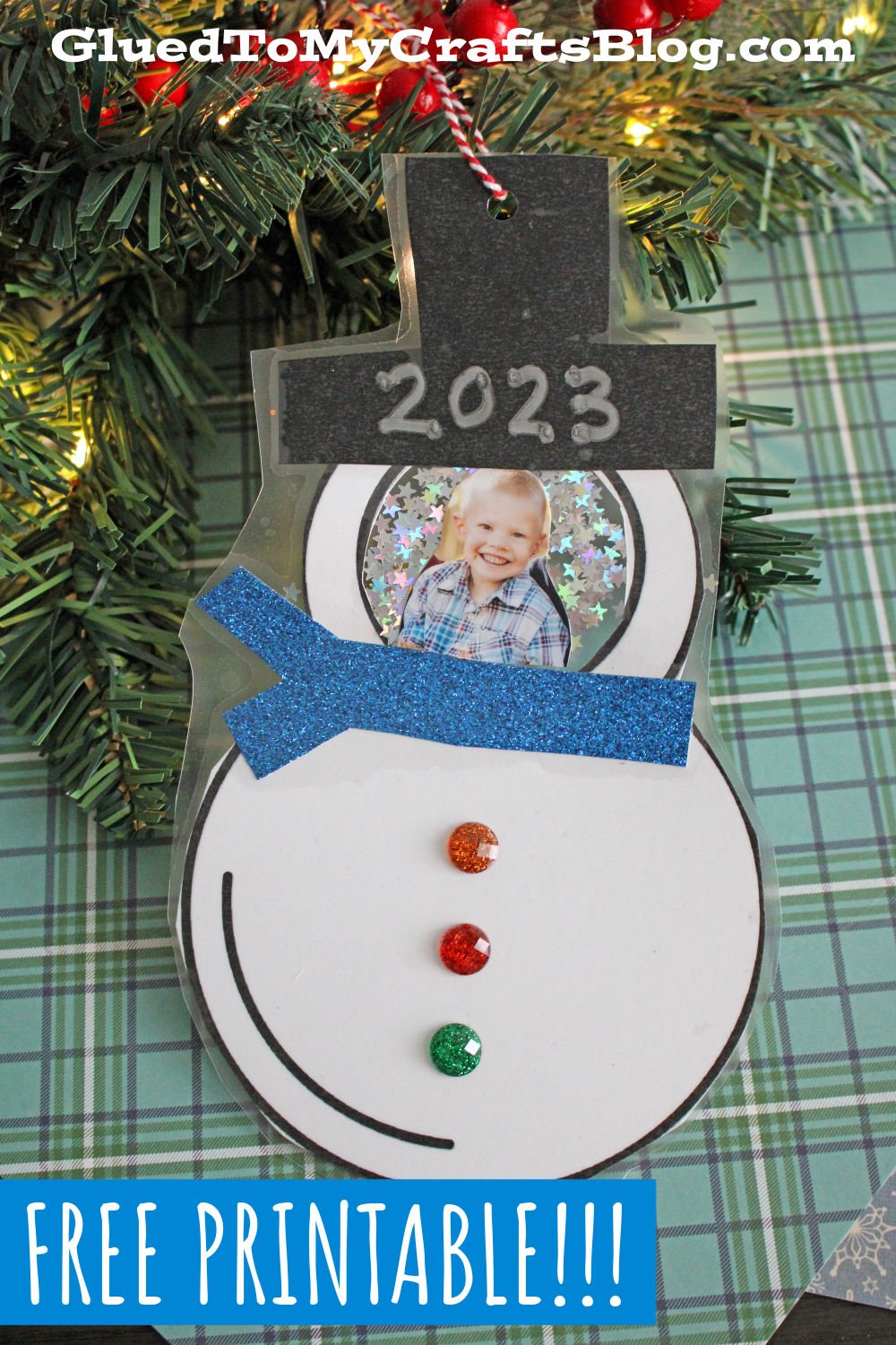 Snowman Photo Ornament