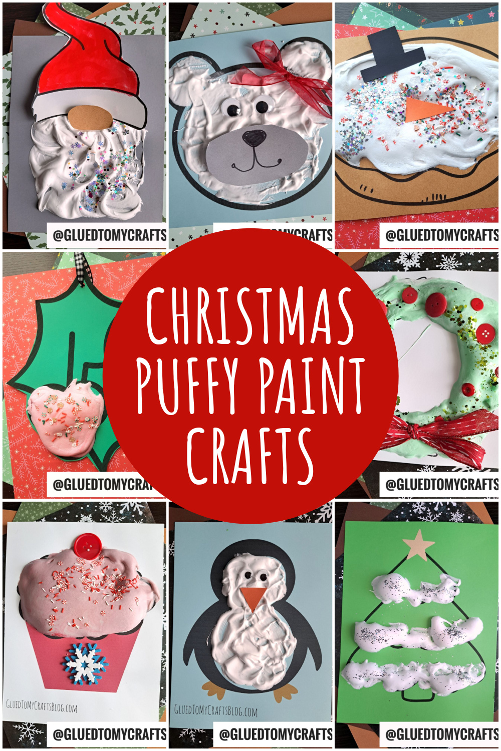 Puffy Paint Christmas Craft Idea For Kids