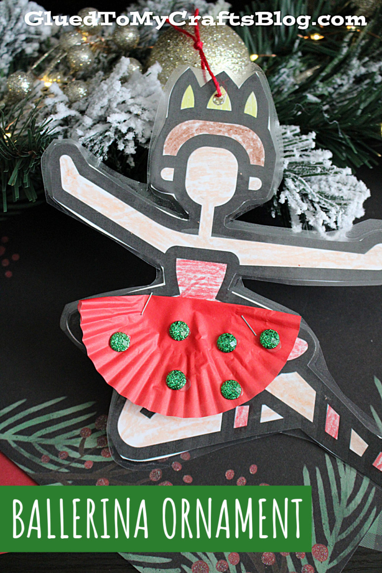 Christmas Ballerina Ornament Craft Idea For Kids