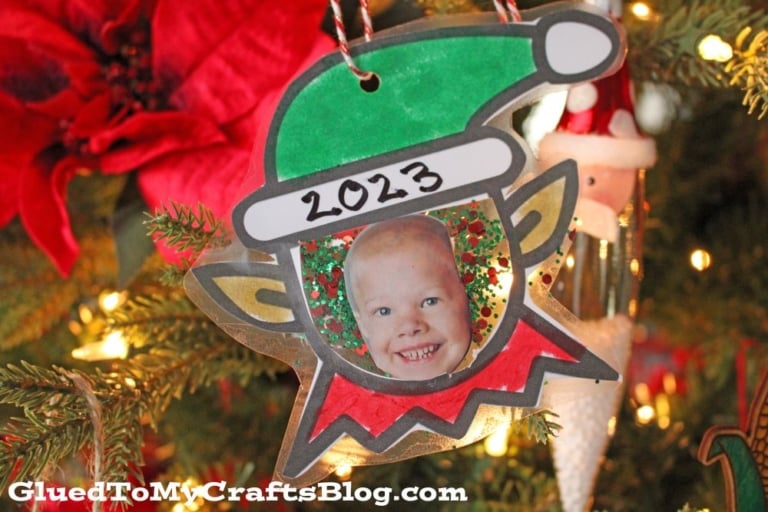 Holiday Elf Photo Ornament Craft