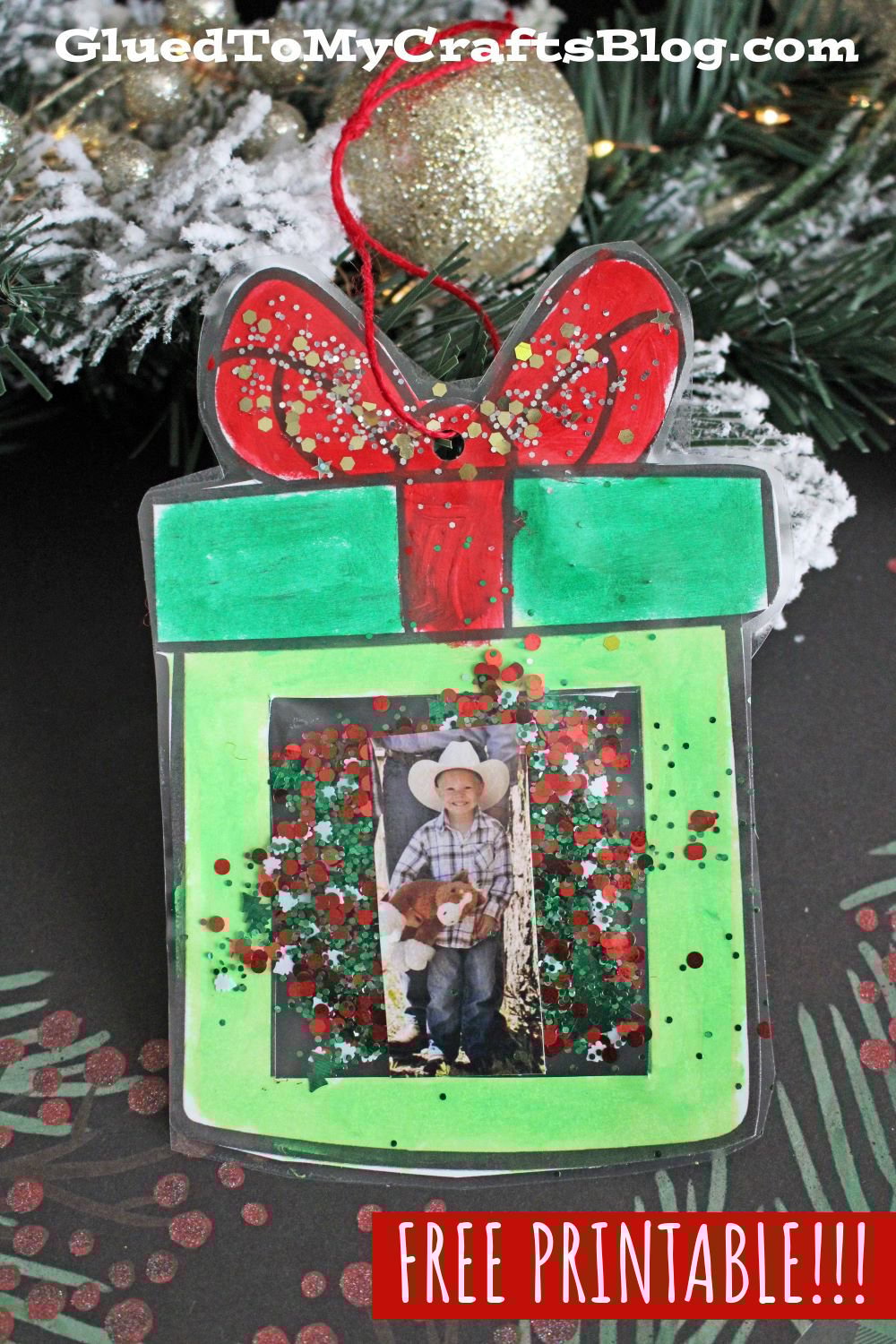 Christmas Present Photo Ornament