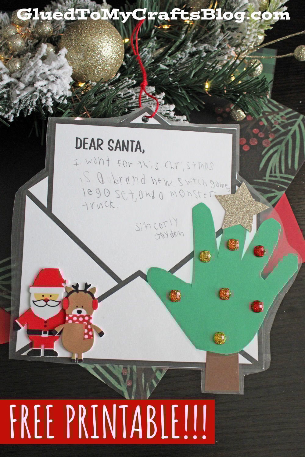 Dear Santa Keepsake Ornament